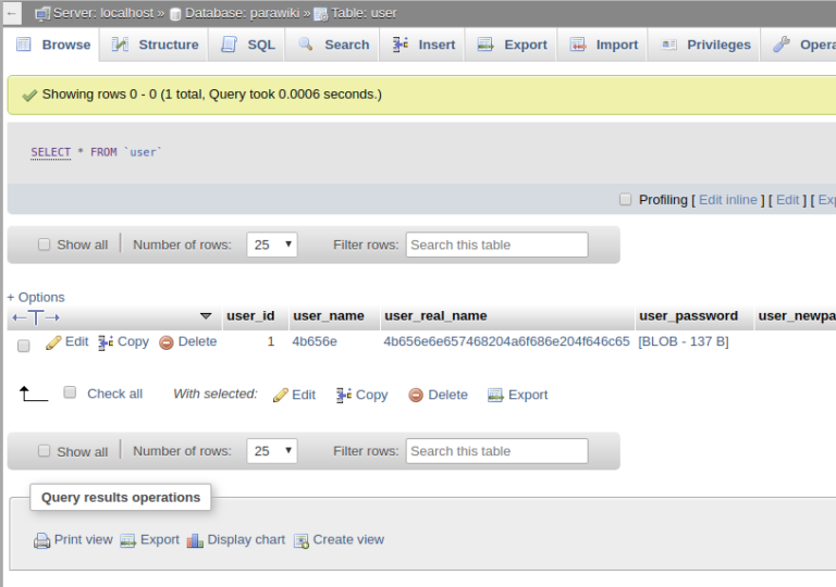 Change a MediaWiki Password via phpMyAdmin – Up Past Midnight